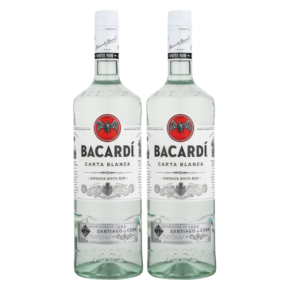 BACARDI Rum Carta Blanca 2-pack